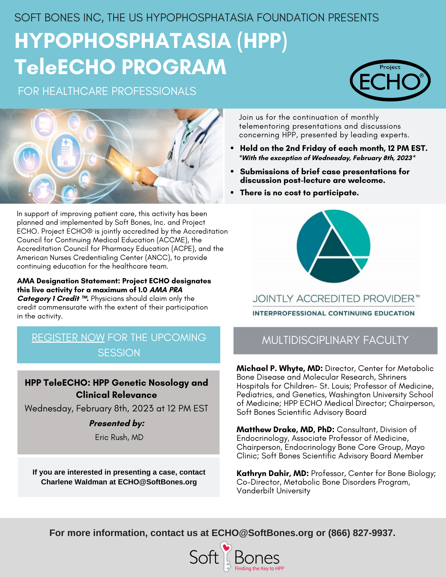 HPP TeleECHO: HPP Genetic Nosology and Clinical Relevance – Soft Bones