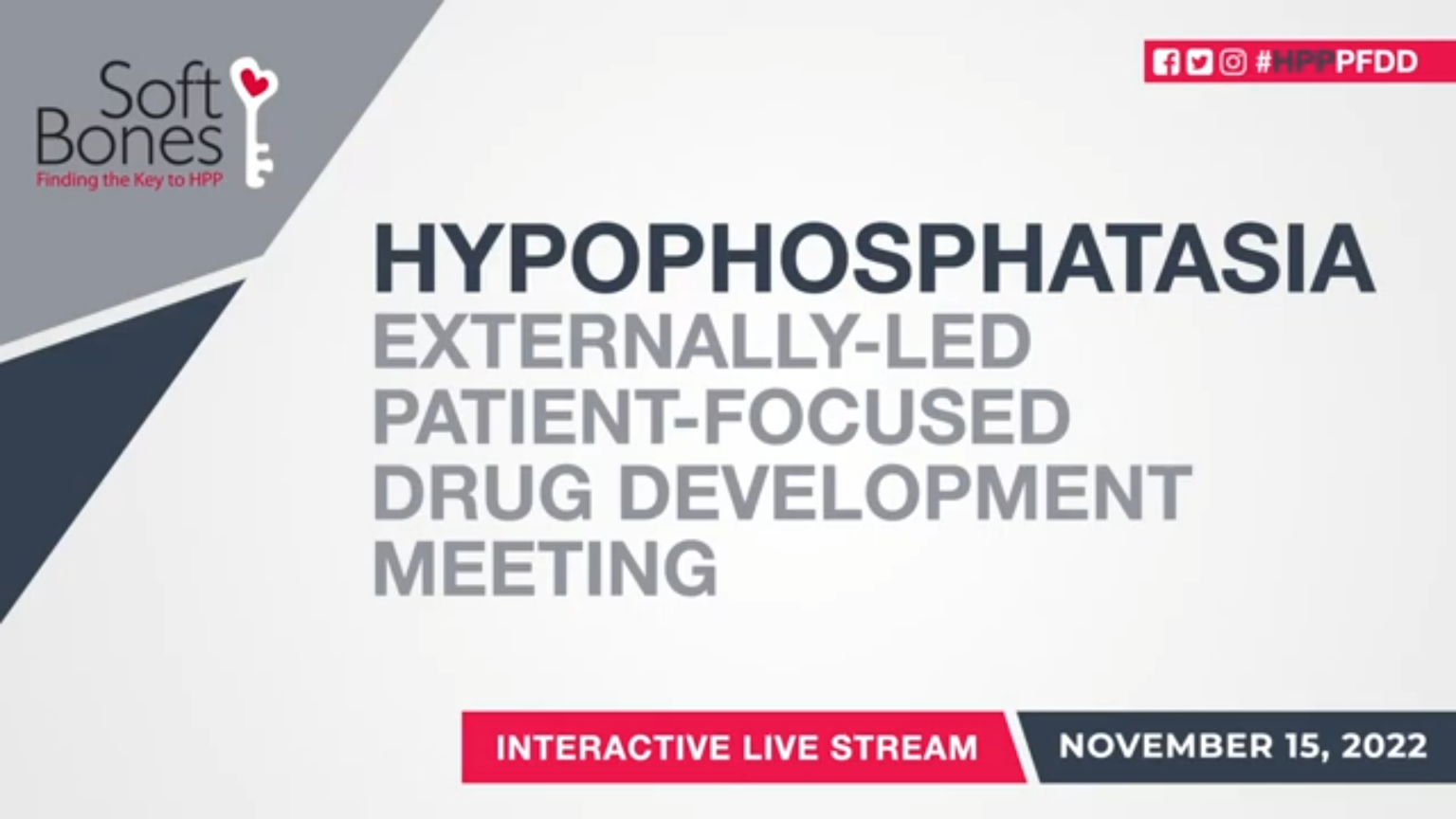 Hypophosphatasia Externally-Led Patient Focused Drug Development Meeting – Soft Bones